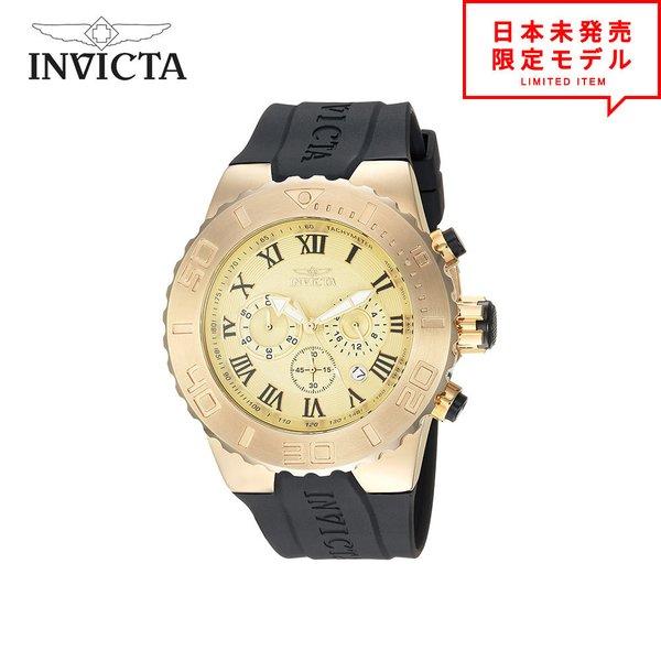 INVICTA Invicta インヴィクタ メンズ 腕時計 リストウォッチ 24844 ブラック/ゴールド 海外限定 時計 当店1年保証 最 ...
