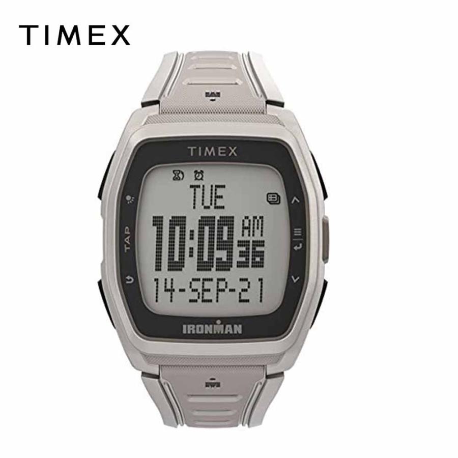 アイアンマン TIMEX タイメックス ユニセックス 腕時計 Ironman T300 スポーツウォッチ ホワイト/グレー ...