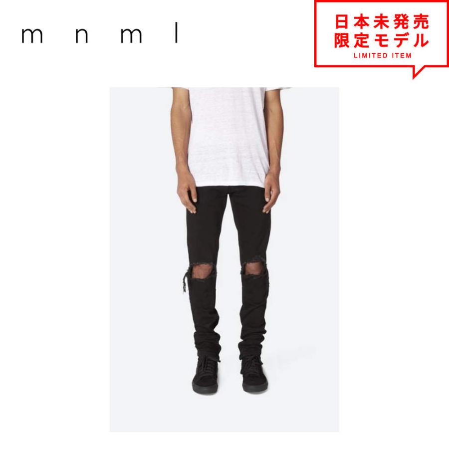 mnml ミニマル デニムパンツ M1 DENIM｜ブラック 裾ジップ デニム パンツ ジーパン メンズ US限定 正規品 : SMART PARK Yストア - 通販 - Yahoo!ショッピング