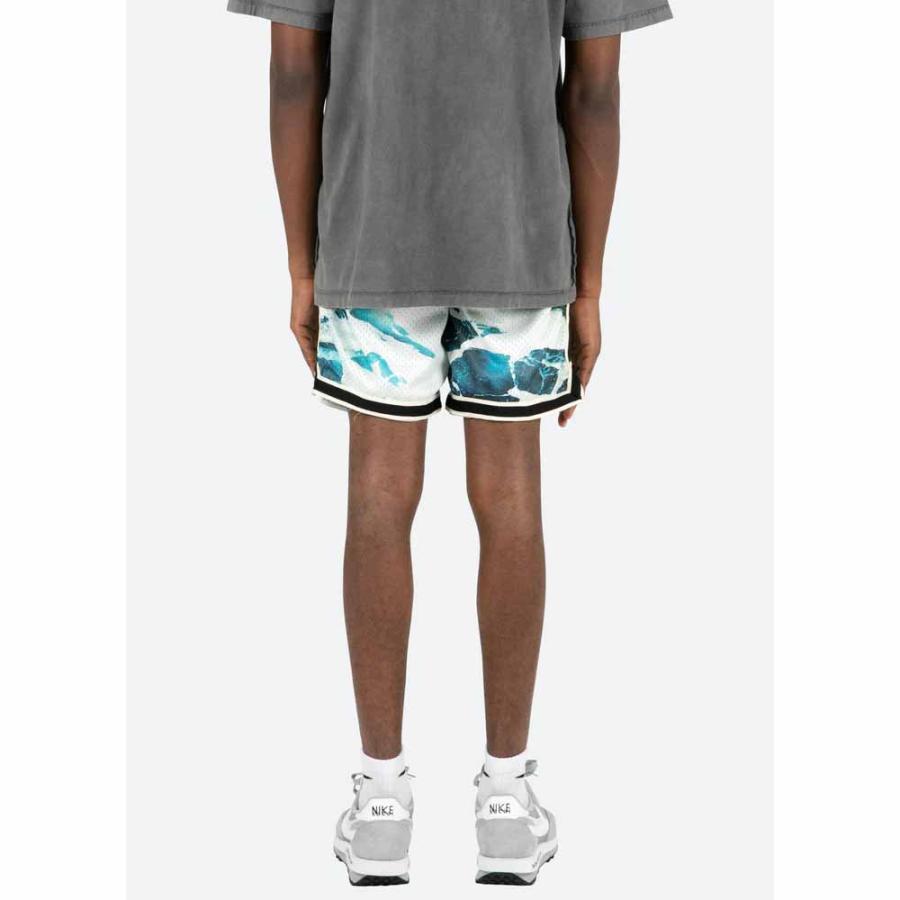 mnml 即納 ミニマル WAVE BASKETBALL SHORTS ブルー/ホワイト ショートパンツ ハーフパンツ メンズ US限定 正規品 日本未発売 : SMART PARK Yストア ...