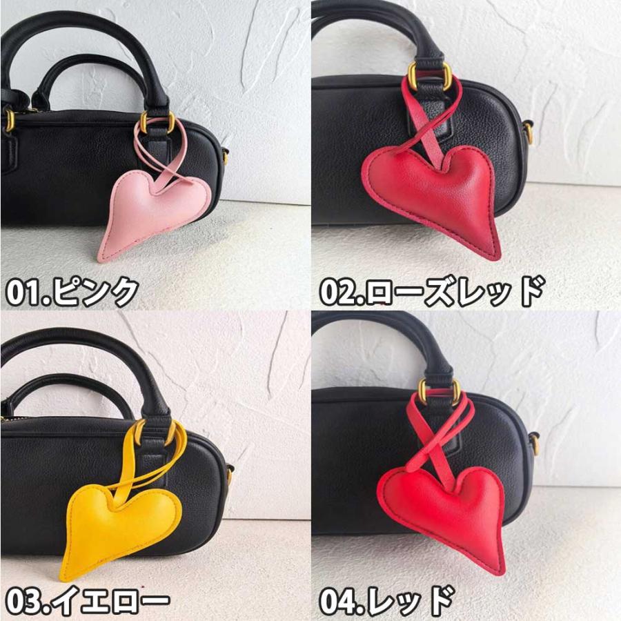 バッグ チャーム ストラップ PUレザー ハート キュート ラブ 全11色 アクセサリー おしゃれ ファッション ペンダント 送料無料 ...