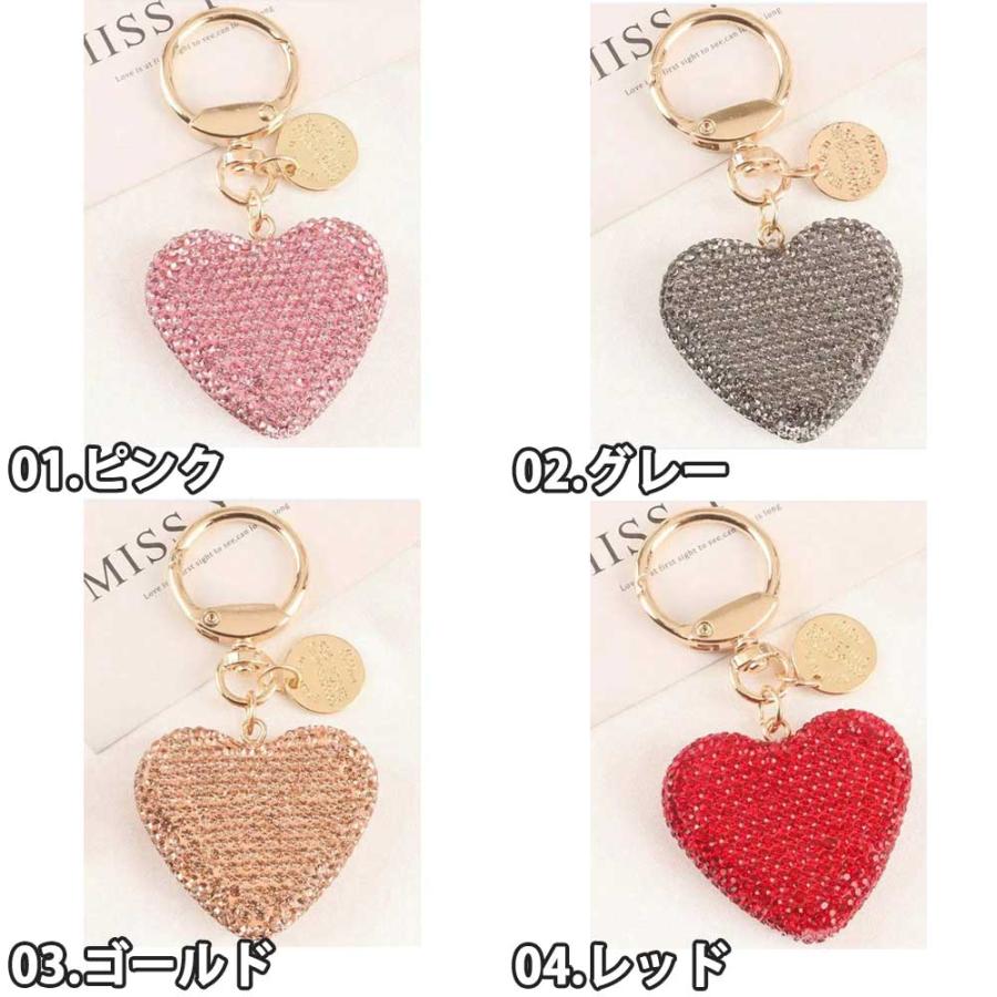 バッグ チャーム ストラップ ストーン キラキラ ハート リボン シャイニー 全7色 アクセサリー おしゃれ ファッション ペンダント 送料 ...
