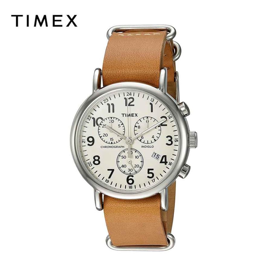 TIMEX タイメックス メンズ レディース 腕時計 ウィークエンダー Weekender｜タン x クリーム TWC063500 海外モデル ...