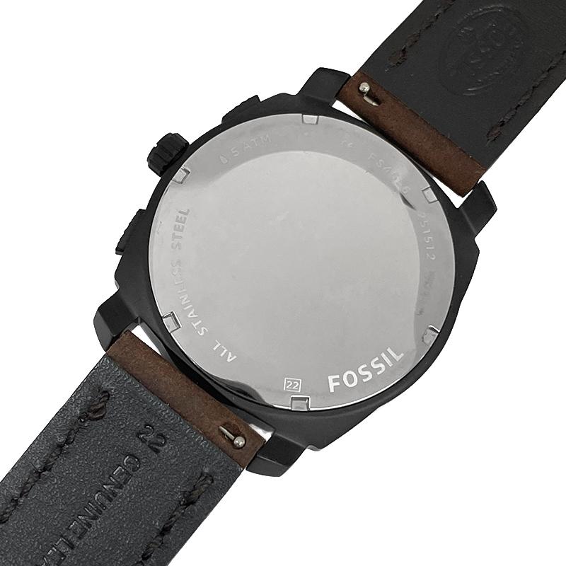 FOSSIL フォッシル 腕時計 新品・アウトレット MACHINE FS4656 メンズ クォーツ クロノグラフ 革ベルト 並行輸入品 ...