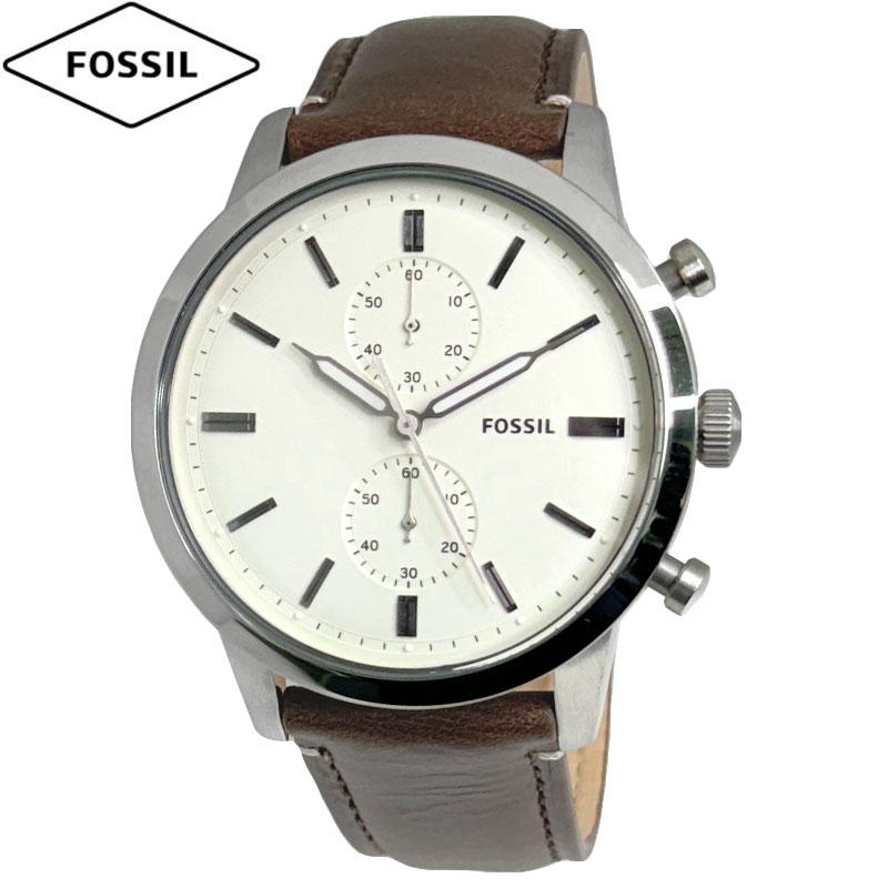 FOSSIL（フォッシル） 腕時計 新品 アウトレット TOWNSMAN FS5350 メンズ クォーツ クロノグラフ ブラウン革ベルト 並行 ...