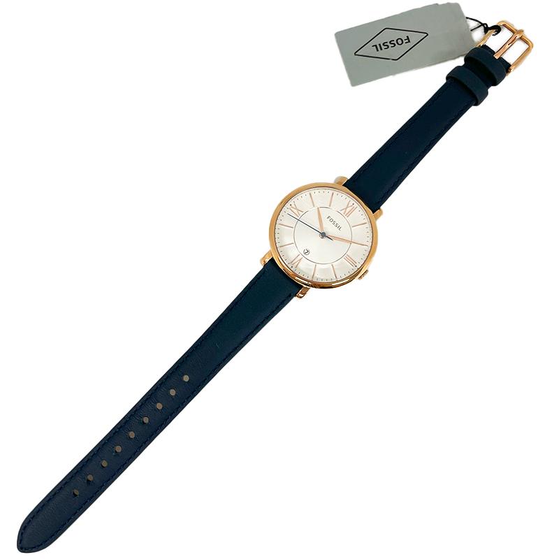 FOSSIL フォッシル 腕時計 新品・アウトレット JACQUELINE ジャクリーン ES3843 レディース シルバー文字盤 ネイビー ...