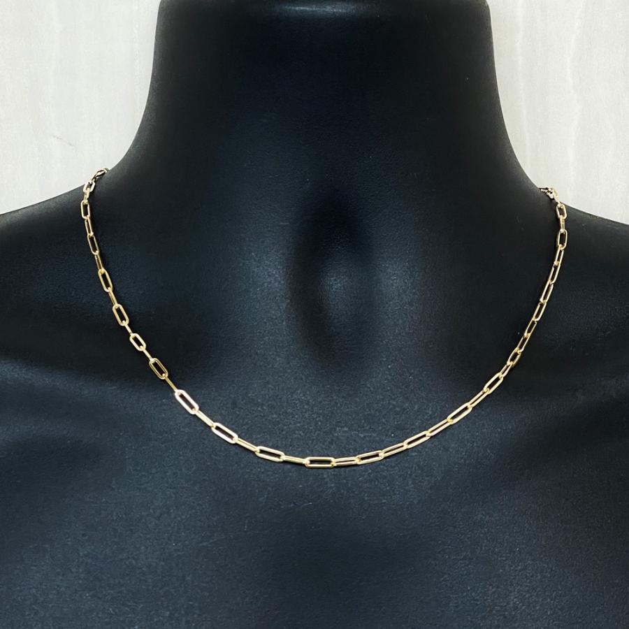 K18 3mm幅 55cm ペーパークリップ30 K-100851S 5.4g イエローゴールド ネックレスチェーン 中空 18金 メンズ 送料無料 ori24 : 株式会社スマートタイム ...