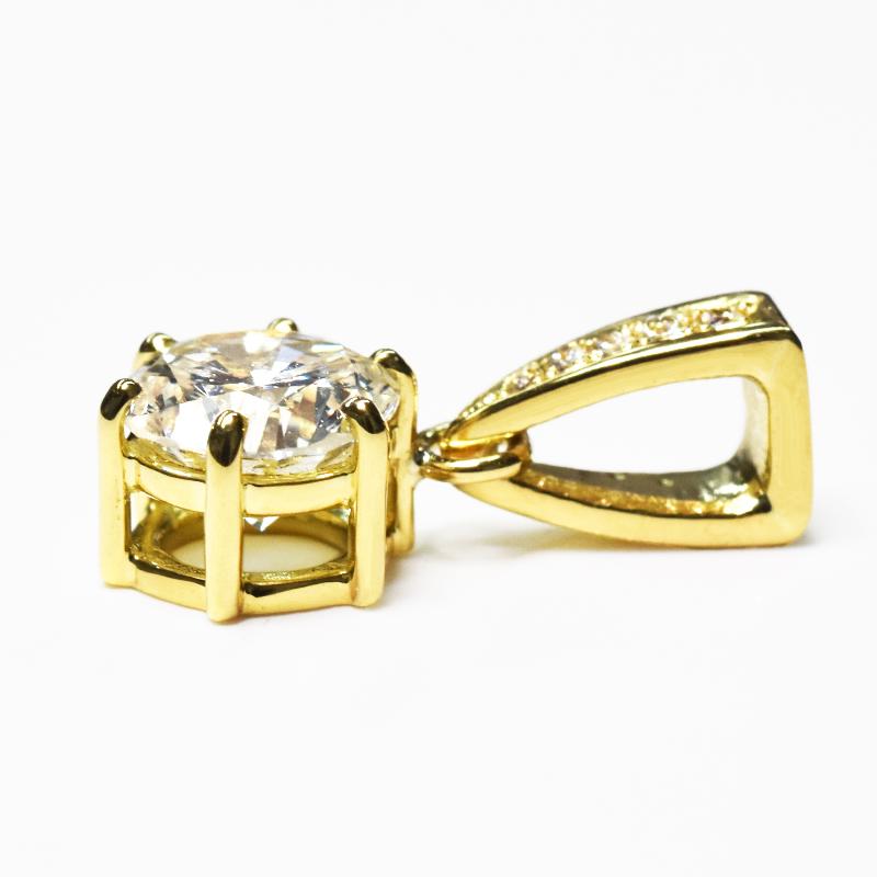 K18 1ct 一粒ダイヤ 18金 ペンダントトップ ダイヤモンド 1.090ct I SI2 GOOD メンズ 6本爪 三角バチカン ori24 : 株式会社スマートタイム - 通販 ...