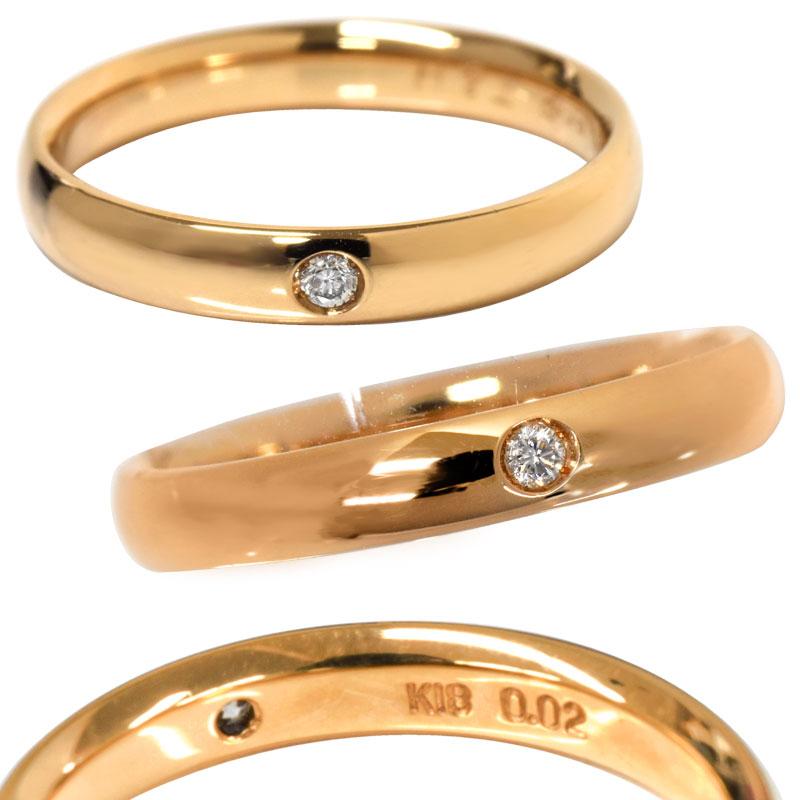 K18PG 3mm幅 ピンクゴールド ダイヤモンドもお付け可能です 甲丸リング マリッジリング 結婚指輪 送料無料 : 株式会社スマートタイム - 通販 - Yahoo!ショッピング