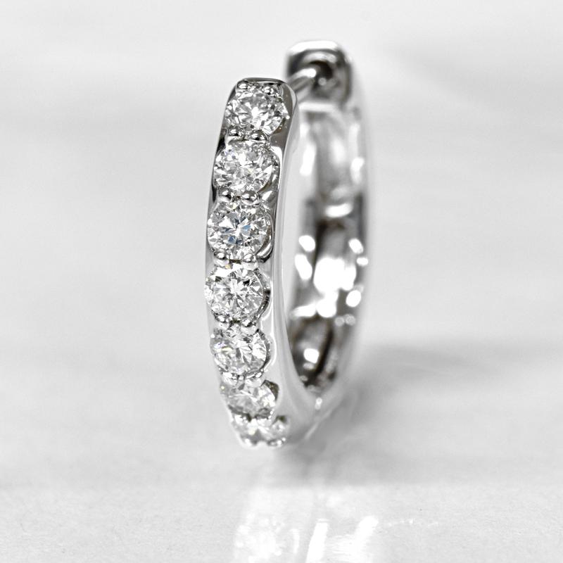 Pt900 0.15ct 中折れバネ式 ダイヤフープピアス シングル 片耳 1個 2×13 2mm 13mm プラチナ ダイヤモンド メンズ レディース : sm35-1 : 株式会社スマート ...