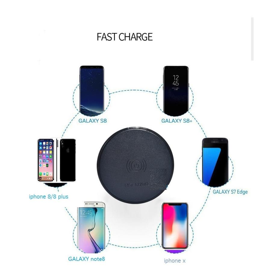iphonex Qi 充電器 iphone8 ワイヤレス充電 ワイヤレス充電器 plus iphone8plus 急速 ワイヤレス 充電 galaxy s8 s8+ note8 s7 edge ...
