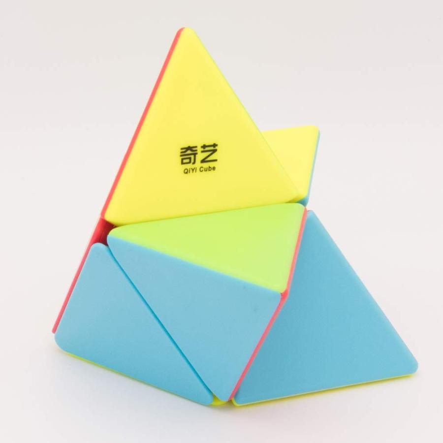 QiYi Pyramorphix ステッカーレス 2x2 Pyraminx Stickerless : 0841-000196 ...