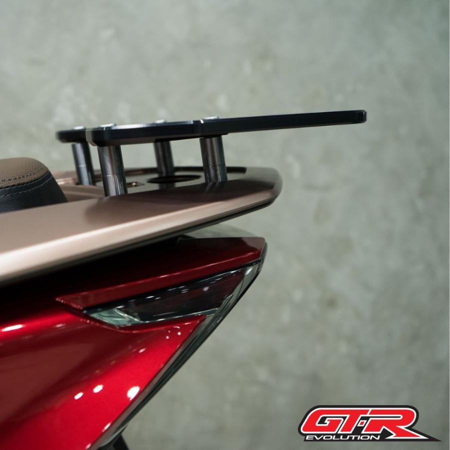 GTR ホンダ PCX125/150/160用リアキャリア アルミ削り出し / Rear Luggage Carry Rack For ...