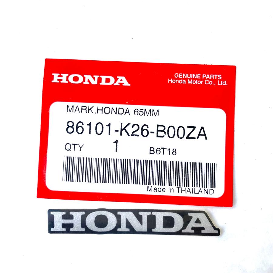 ホンダ HONDA 純正 65mmマークデカールステッカー Bike DecalSticker Silver/Black Genuine ...