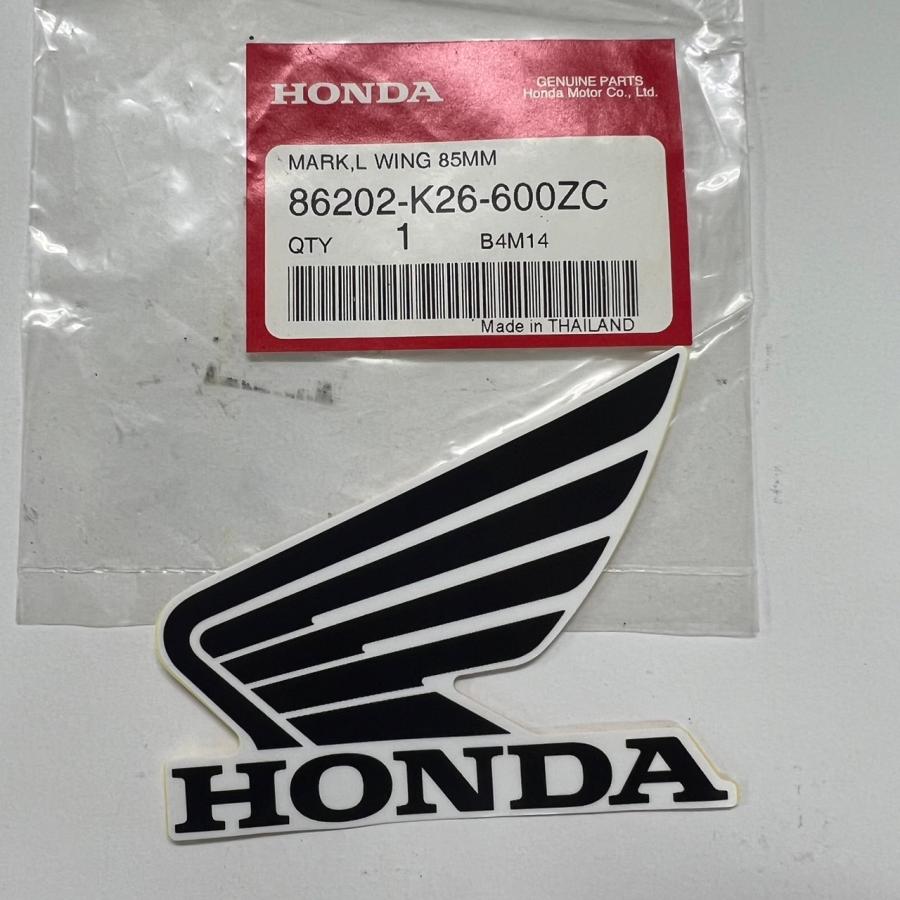 ホンダ HONDA 純正 ウイングマーク ステッカー / Wing Mark Sticker Honda White/Black Genuine 86202-K26-600ZC ...