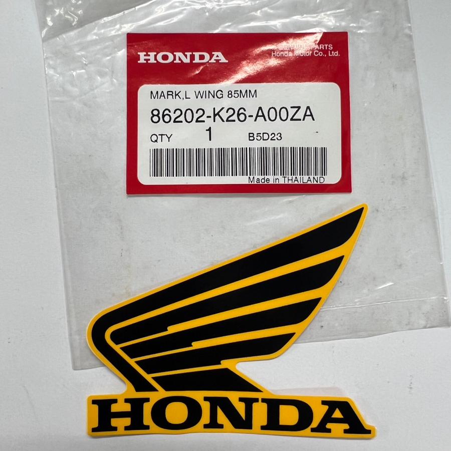 ホンダ HONDA 純正 ウイングマーク ステッカー / Wing Mark Sticker Honda Yellow/Black Genuine 86202-K26-A00ZA ...