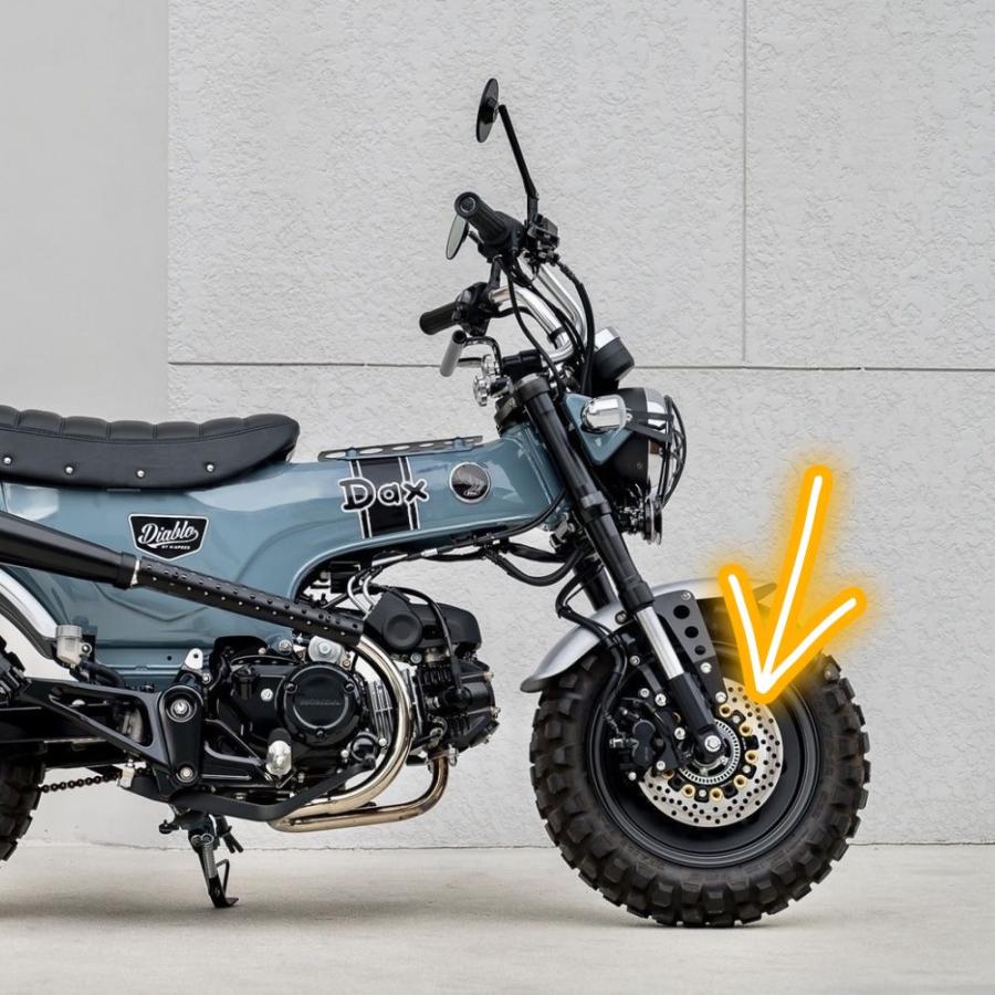 ホンダ ダックスST125ブレーキディスク/フローティングローター/フロント&リア前後セットDX036 DX037/Diablo custom ...