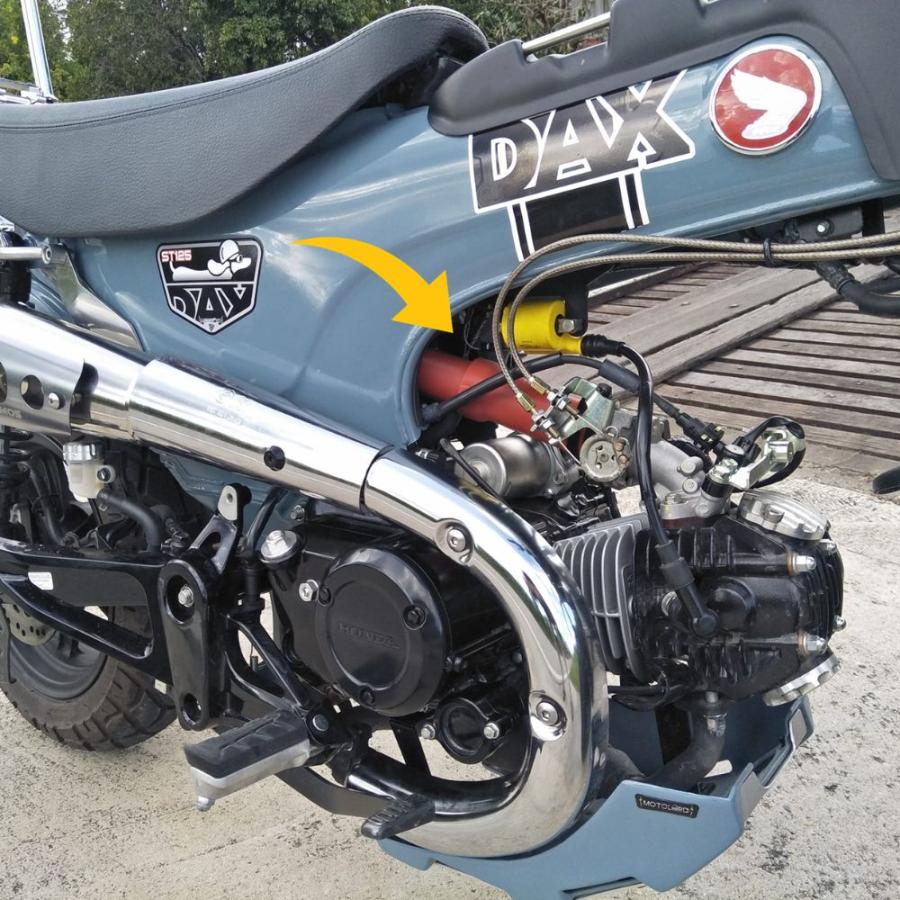 ホンダ ダックス125用 DAX125 3Dプリンター大口径エアインレットパイプ/KSPP HighFlow Velocity Stack Dax125 Intake Air Pipe ...