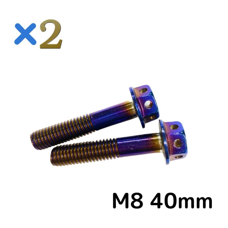 バイク用 ドレスアップ用ボルト M8 40mm 2個セット ステンレス製 チタンカラー フランジ付きエンジンボルト : SmartSmokers - 通販 - Yahoo!ショッピング