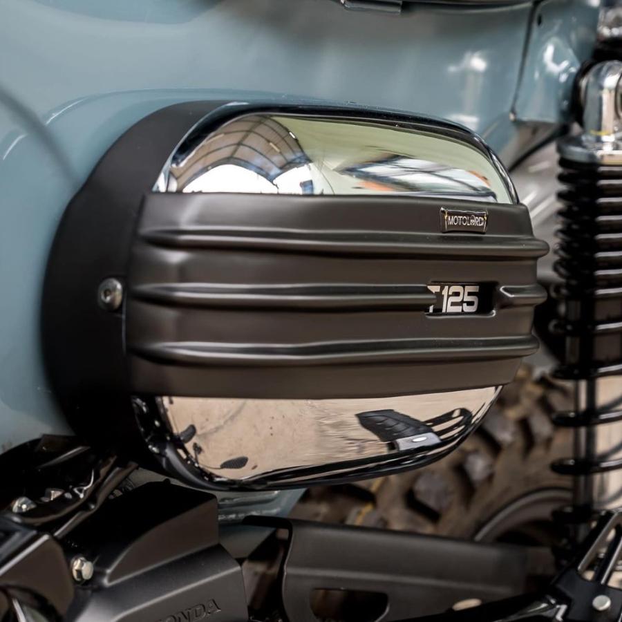 ホンダ モトロード ダックス ST125 サイドカバー マットブラック / MotolordD Side Box Cover Matte ...