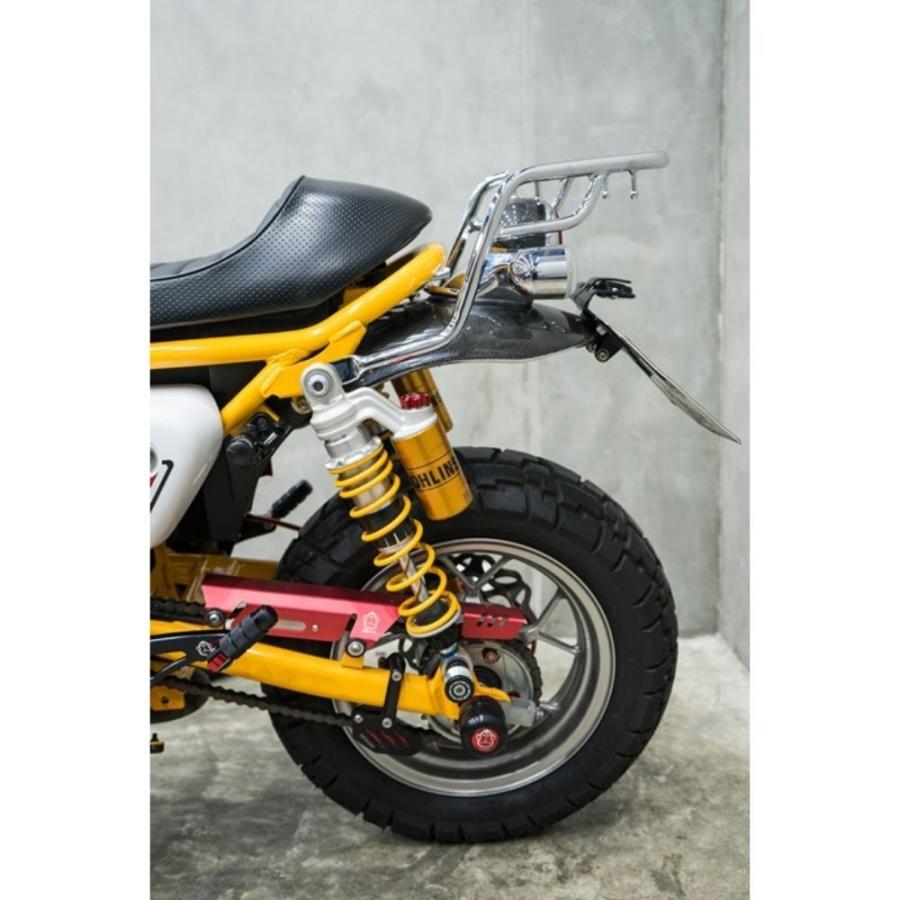 ホンダ モンキー125用リアキャリア/Honda Monkey125 CPK Chrome Rear Luggage Carry Rack ...