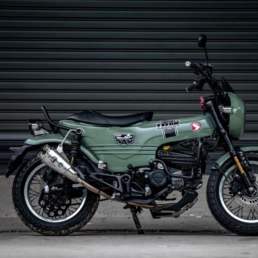 ホンダ ダックス125 ST125用フレームボディカバー グリーン / MotolordD Frame Body Cover Green ...