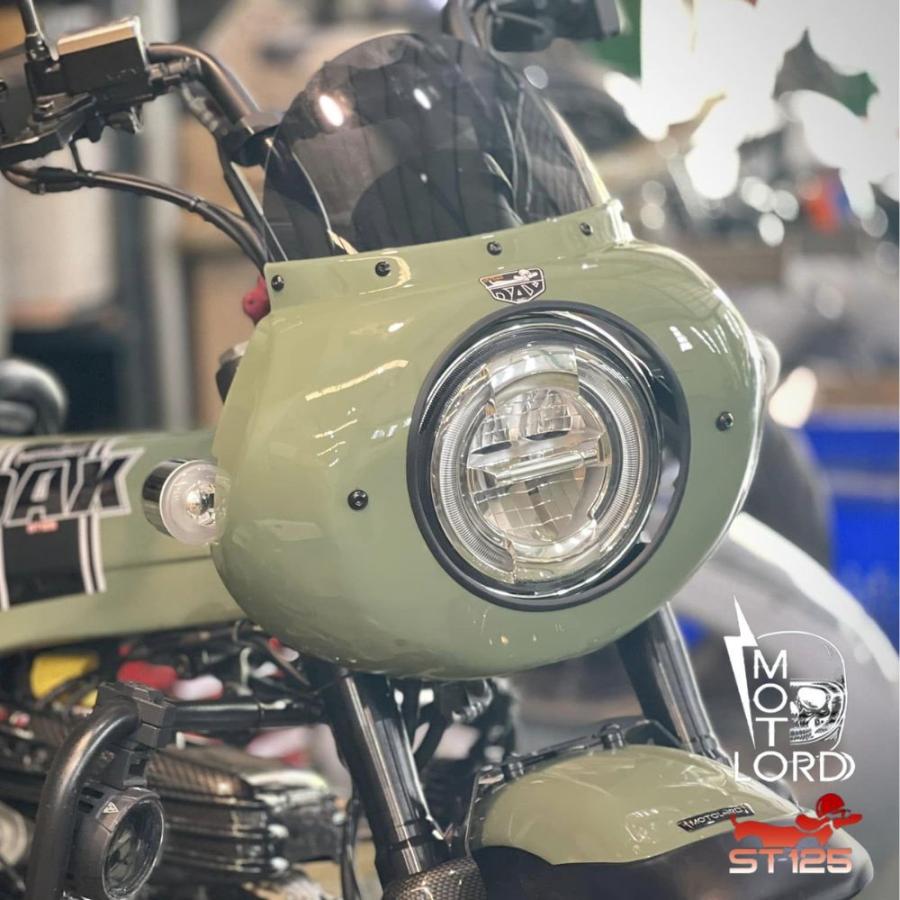 ホンダ MotolordD DAX125用ヘッドライトカウル グリーン / Head Light Cowl Green For Honda ...