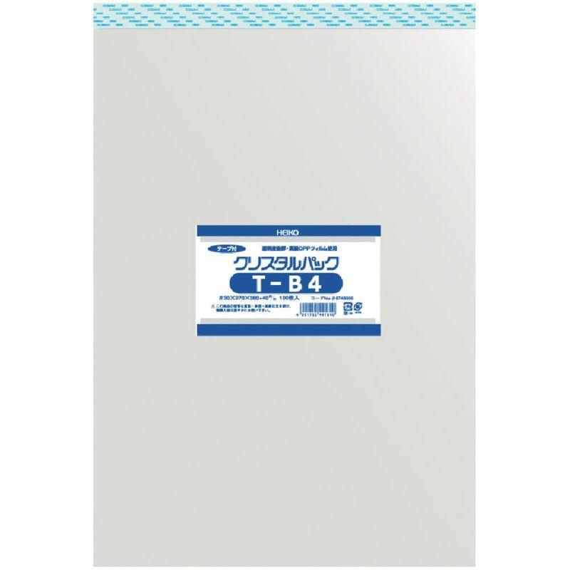 シモジマ ヘイコー 透明 OPP袋 クリスタルパック テープ付 B4 100枚 T-B4 006743300 :20240208173414-01275:Maruko-store - 通販 ...