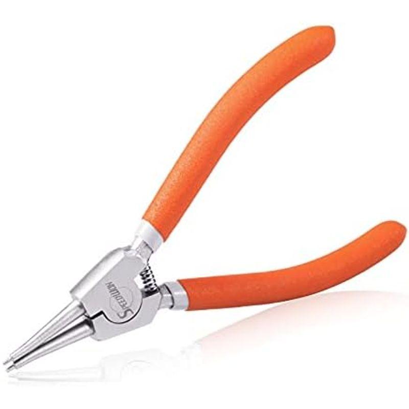 SPEEDWOX 精密スナップリングプライヤー 軸用 ストレート 143mm C型リング外し ツール スナップリング着脱 専用工具 プロ :20240218025237-03219 ...