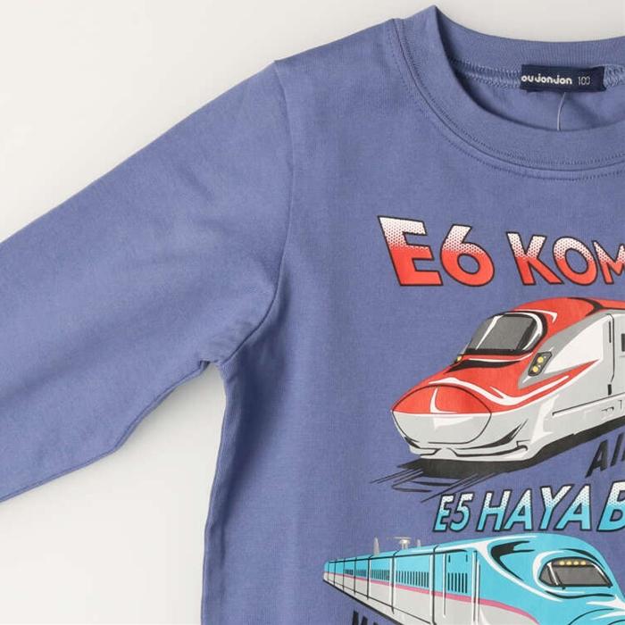 子供服 長袖 Tシャツ ロンT キッズ 新幹線 コマチ ハヤブサ 乗り物 男の子 秋冬 トップス 90 100 110 120 130 moujonjon : f10890 : 子供服と雑貨の ...