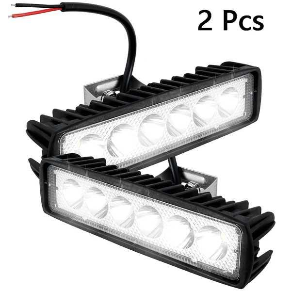 超高輝度車用LEDワークライト ip67防水 フラッドスポット 白 オフロード ヘッド バー 18W 6000k 12v 2個 : smile beach - 通販 - Yahoo!ショッピング