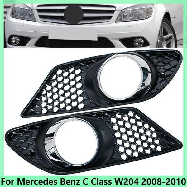 メルセデスベンツCクラス用フォグランプフレーム,w204 2008-2010,フロントバンパー,ライトカバートリム,部品,カーアクセサリー ...