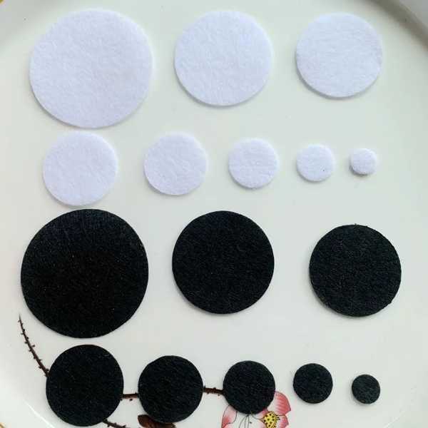 フェルト布 手織り スクラップブック ソーイング スクラップブック用の丸いフェルト生地 10mm 15mm 20mm 25mm 30mm 35mm 40mm 50mm : smile ...