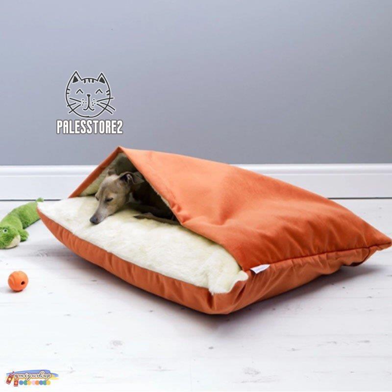 ペットベッド 犬 猫 ペットクッション 寝袋 暖かい もぐりこめる 布団 マット ブランケット 小型犬 : miemie - 通販 - Yahoo!ショッピング