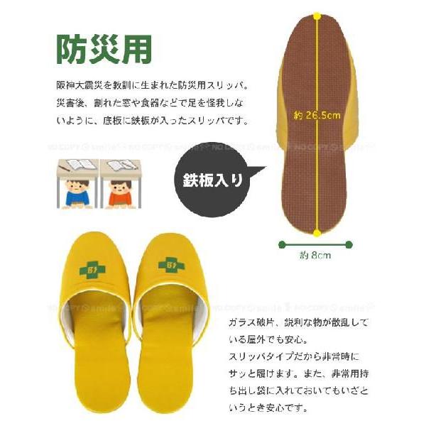 防災用スリッパ /鉄板入り BS-1254 : 4954438822573 : 住マイル - 通販 - Yahoo!ショッピング