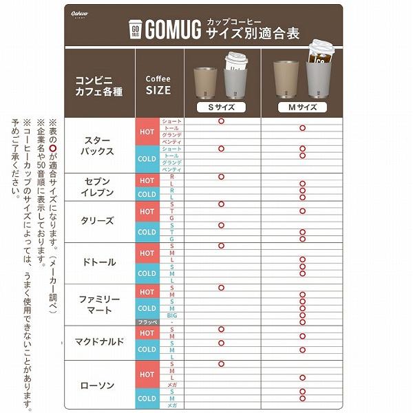 CB JAPAN GO MUG M 460ml / コンビニ コーヒー 保温 保冷 ステンレス カップ カバー マグ ゴーマグ テイクアウト ホット アイス 結露 おしゃれ : 住マイル ...