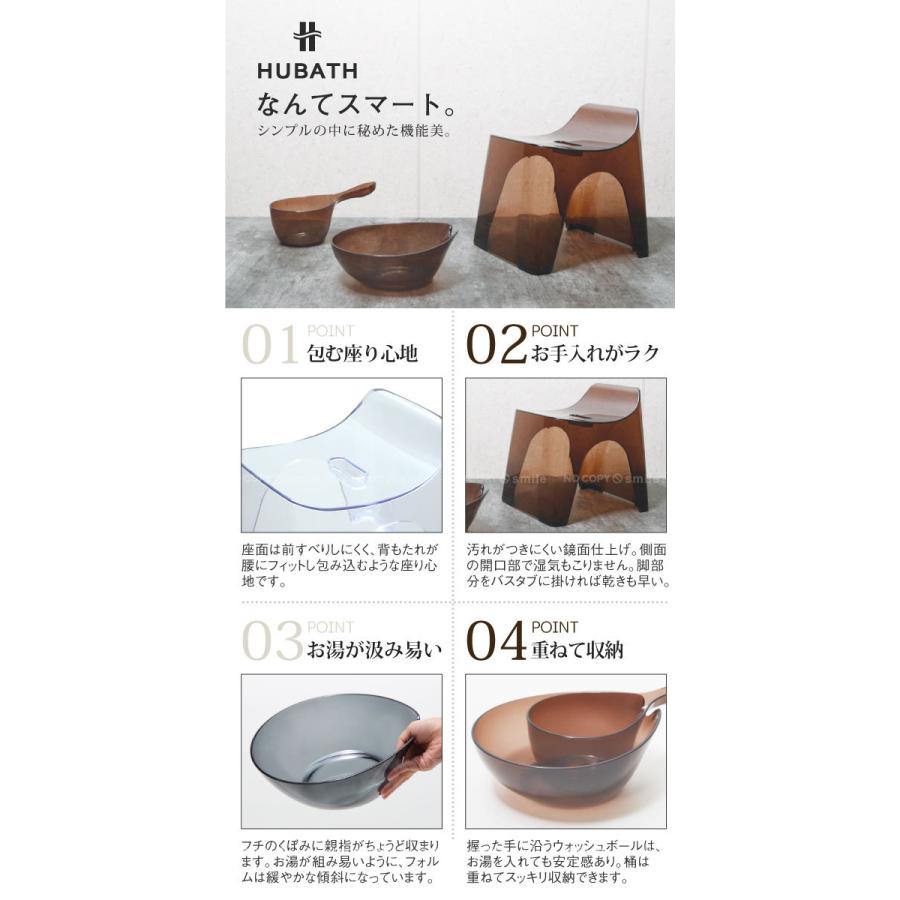 シンカテック HUBATH h30バススツール クリア3点セット 「送料無料」/ ヒューバス バスチェア セット : 住マイル - 通販 - Yahoo!ショッピング