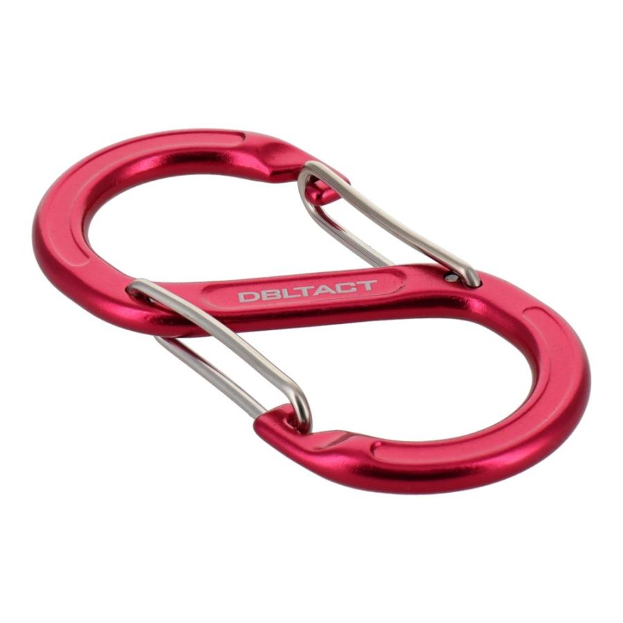 三共コーポレーション DBLTACT ダブルタクト DT-AKS-80R アルミS型カラビナ 80mm レッド DTAKS80R ...