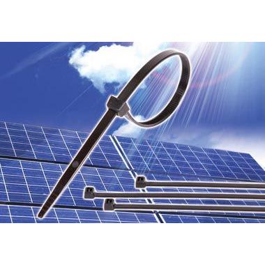 HellermannTyton ヘラマンタイトン GLRT50RSF ガルバロック・プッシュマウントタイ 黒 太陽光パネル 耐候 耐熱 耐薬品 100本入 インシュロック 結束バンド ...