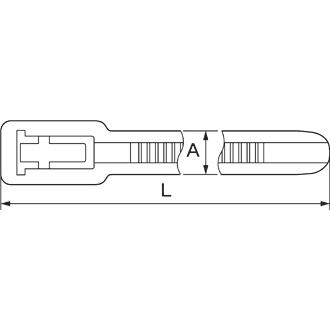 HellermannTyton ヘラマンタイトン RF250-W リピートタイ 黒 耐候 再結束 100本入 インシュロック 結束バンド (42031020)@ : スマイル本舗 Yahoo ...