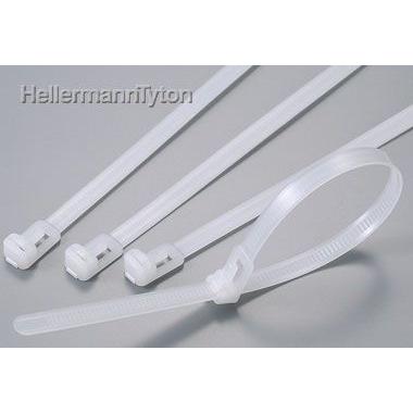 HellermannTyton ヘラマンタイトン RF250-PP リピートタイ 乳白 耐薬品 再結束 100本入 インシュロック 結束バンド (42201574) : スマイル本舗 ...