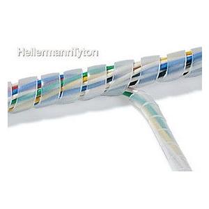 HellermannTyton ヘラマンタイトン TS-10 スパイラルチューブ 乳白 標準 50m巻 ケーブル保護 配線固定 ...