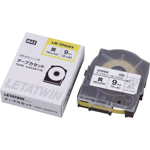 マックス（MAX） LM-TP509Y 黄 5mm/8m巻 レタツイン用テープカセット チューブマーカー LM90174 (29002010 ...