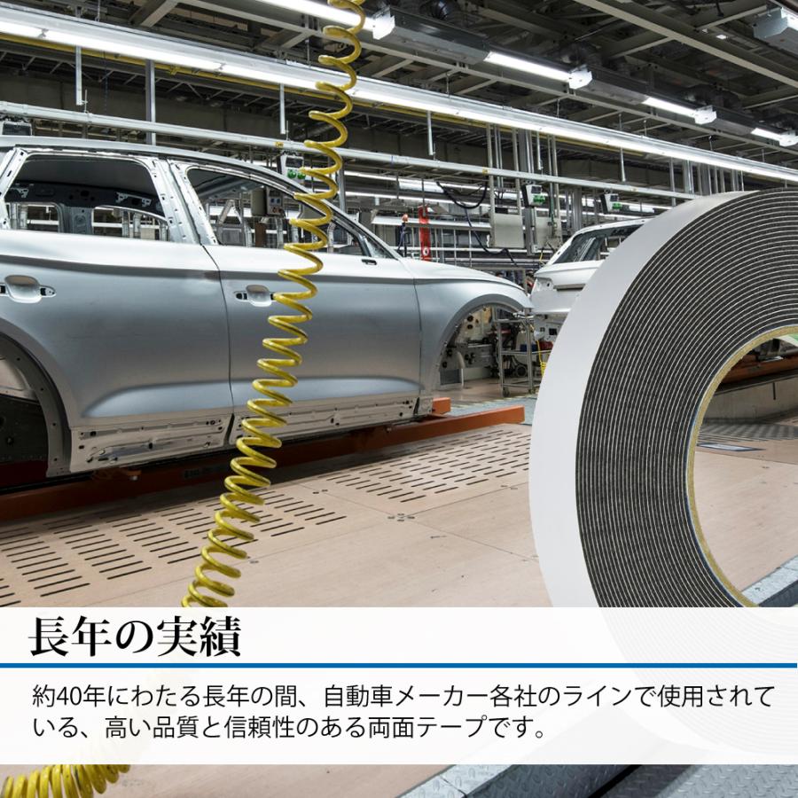 3M ハイタック両面接着テープ 9716 巾30mm 1巻入り ブラックフォームタイプ 厚み1.6mm 長さ10m スリーエム 自動車補修 強力接着 金属 : 007197 : smile ...