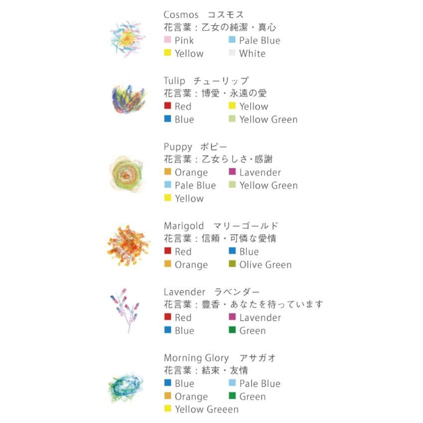ドットフラワーズクレヨン あおぞら クレヨン Dot Flowers Crayon お花畑 AOZORA らくがき お絵描き 安全文具 ...