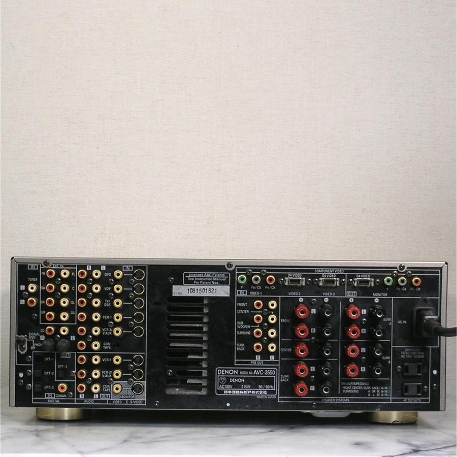DENON AV AMP 150W+150W AVC-3550 動作良品 : スマイルキャット - 通販 - Yahoo!ショッピング