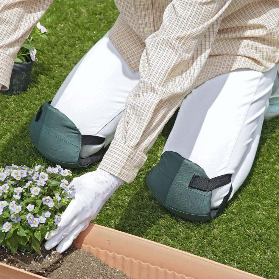 ふんわりひざガード SV-5431 左右2個入り 膝パッド 膝当て 作業用 膝あて ひざ当て 衝撃吸収 クッション ガーデニング 園芸用 農作業用 家事 床拭き用 草取り用 : スマイル ...