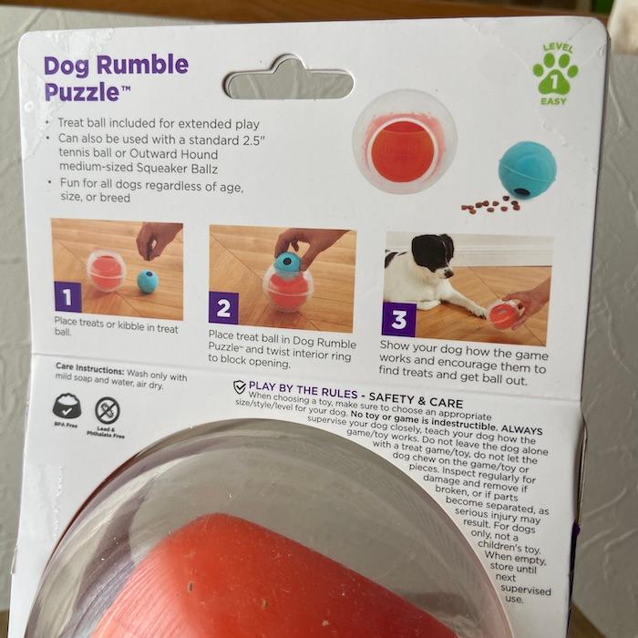知育玩具ドッグランブルパズル---OUTWARD HOUND Dog Rumble Puzzle Ball & Treat Maze ...