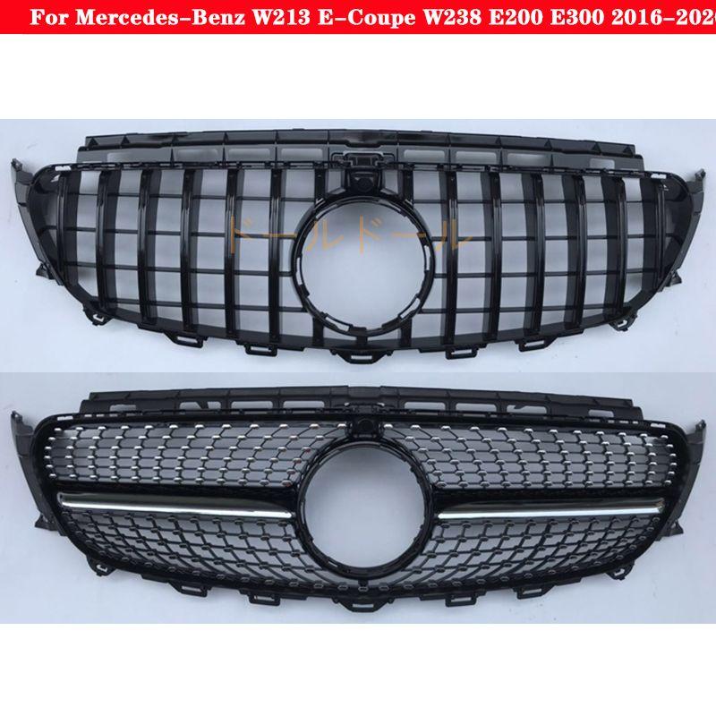 メルセデスベンツ ミドルグリル フロントバンパー センター W213 W238 E200 E300 Eクラス E-クーペ GTスタイル 2016-2020 ダイヤモンド : ドールドール ...