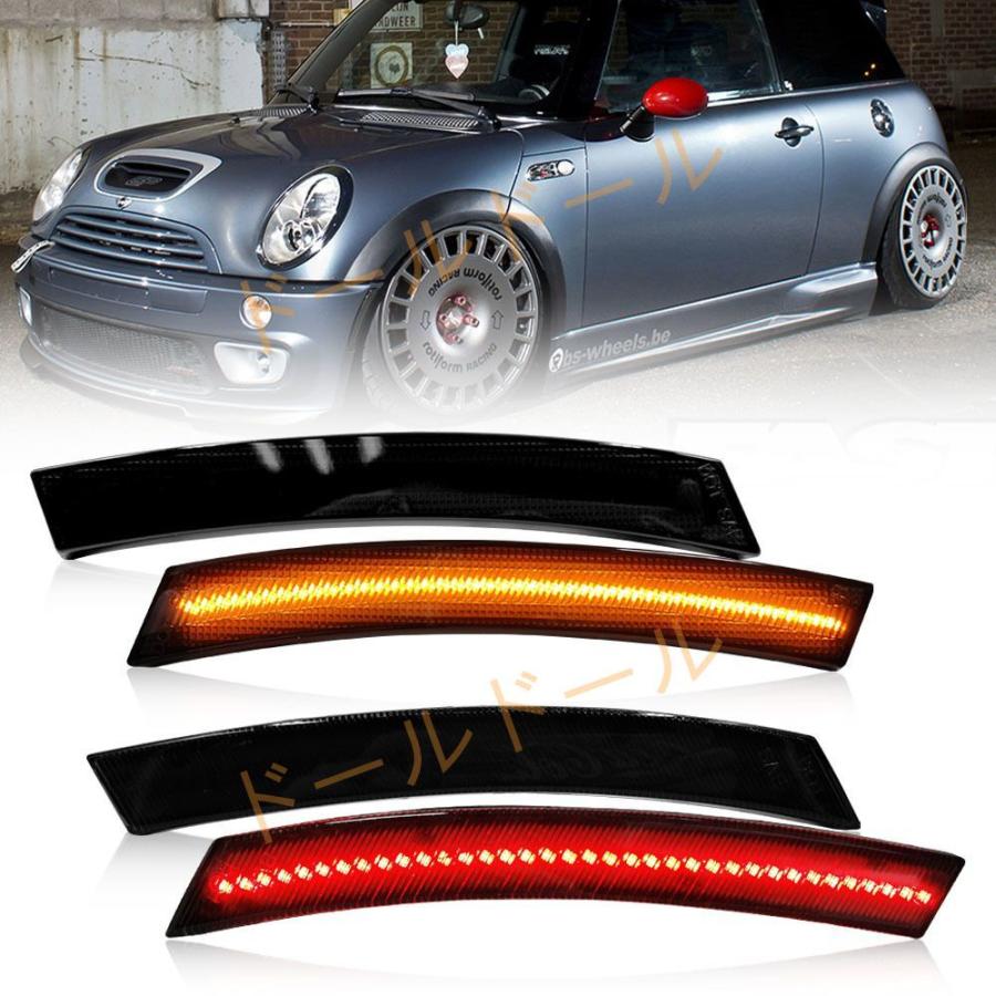 MINI ミニ R50 R53 R52 ミニクーパー COVERTIBLE フェンダーマーカーアンバーライト サイドマーカーランプ 赤 4 個 LED : p2174068559bc ...
